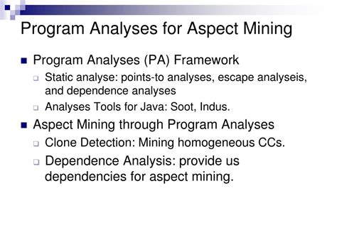 Ppt Aspect Mining In Software Engineering Techniques And Applications Powerpoint