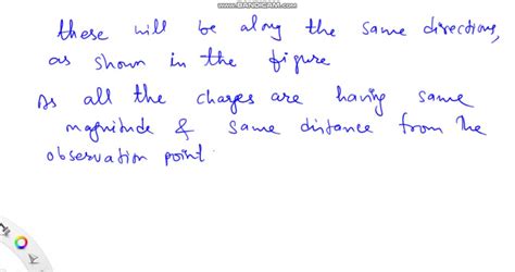 solved 10 problem 9 four charges are arranged at the corners of