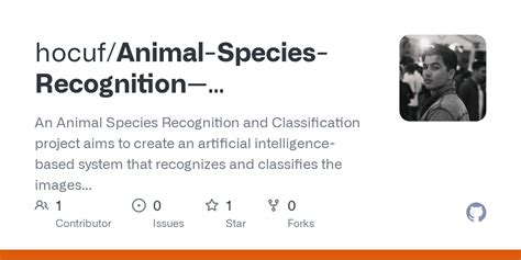 Animal Species Recognition Classification Projectanimal Species