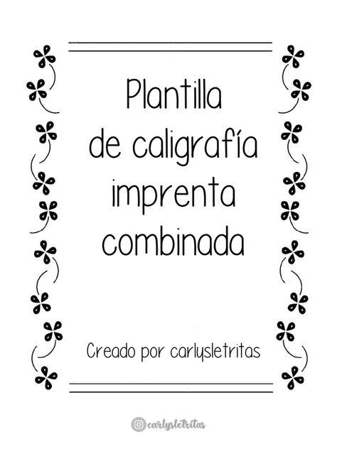 Imprenta Mayuscula Actividades