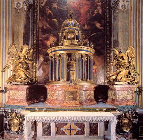 Altar Of The Cappella Del Sacramento Gian Lorenzo Bernini Wikiart