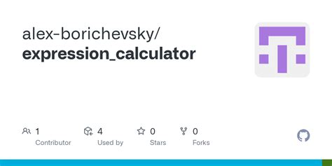 Github Alex Borichevsky Expression Calculator
