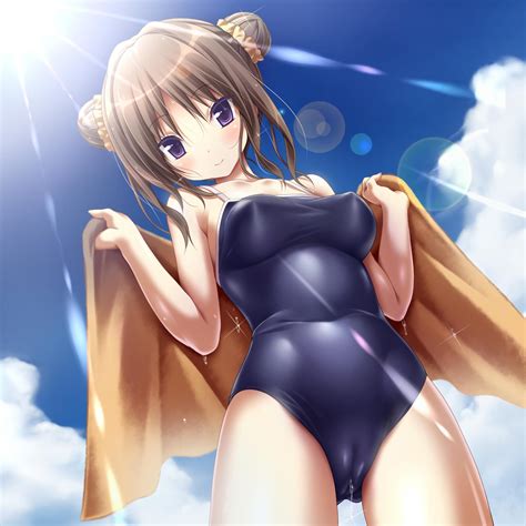 Koku Andou Misaki Chrono Clock Highres 1girl Alternate Hairstyle
