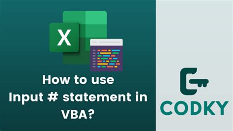 How To Use Input Statement In Vba Codky