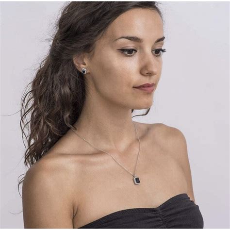 Crystalline Azuria Jewelry Crystalline Azuria Rose Blue Sapphire Necklace And Earrings Set