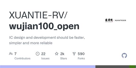 GitHub XUANTIE RV Wujian100 Open IC Design And Development Should Be Fastersimpler And More