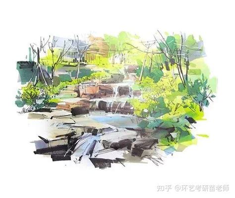 景观手绘马克笔步骤图解析！ 知乎