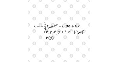 Standard Model Of Particle Physics Lagrangian Lagrangian Of The