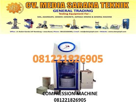 Jual Compresion Machine Tes Beton JUAL COMPRESSION MACHINE