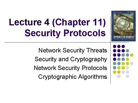 Lecture Chapter Security Protocols Network Security