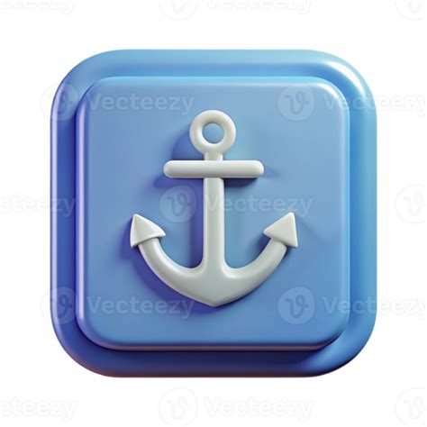 Immaculate Victorian Square Badge With A Simple Anchor Icon Minimal Flat Color Crisp Edges