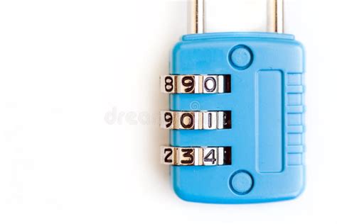 Padlock With Numbers Stock Photo Image Of Metallic