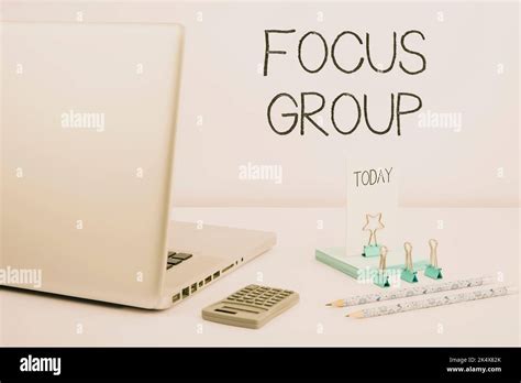 Hand Writing Sign Focus Group Business Approach Consist Of