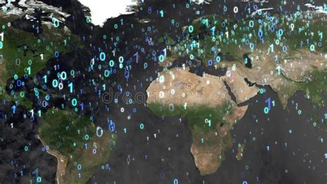 Concept Of Informatization Of Society And The Digital World Stock Footage Video Of Digits