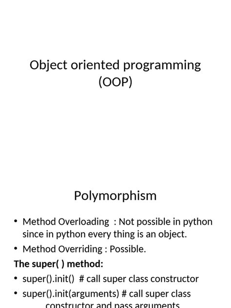 Object Oriented Programming2 Pdf Method Computer Programming