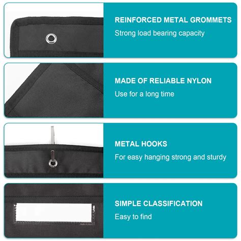 Kikigoal 30 Pockets Hanging Wall File Organizer Heavy