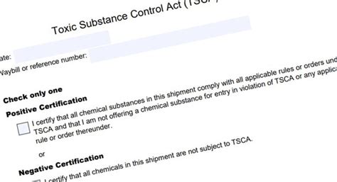 What Is A Tsca Certification Statement And More Importantly How Do I Fill Out This Form