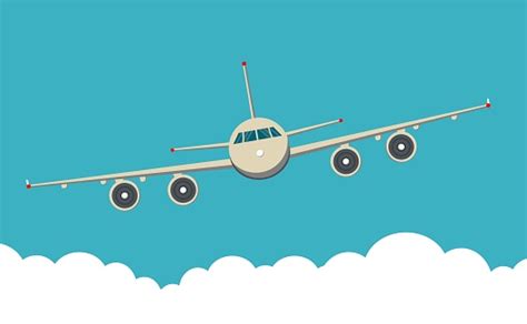 하늘과 구름이있는 민간 항공기 비행기의 정면 보기 배경 개인 비행기에 대한 스톡 벡터 아트 및 기타 이미지 개인 비행기 관광 교통 Istock