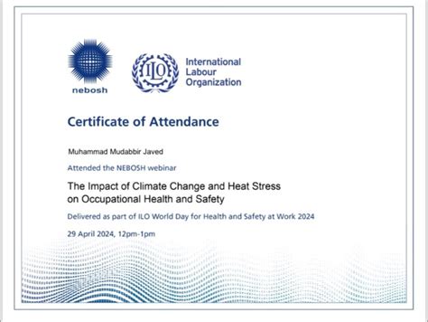 Muhammad Mudabbir Javed On Linkedin Attending A Webinar Session On The Impact Of Climate