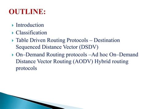 Classification Of Routing Protocols Pptx
