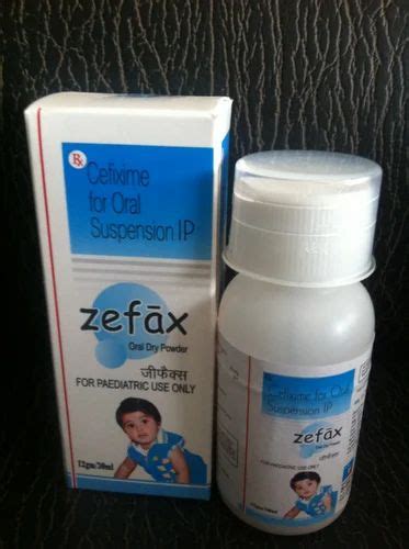 Zefax Cefixime 50 Mg Dry Syrup At ₹ 43bottle In Sas Nagar Id 4811815212