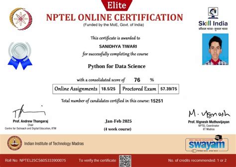 Python Datascience Nptel Machinelearning Analytics Sanidhya Tiwari
