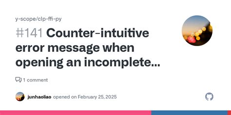 Counter Intuitive Error Message When Opening An Incomplete Structured Log Ir File · Issue 141
