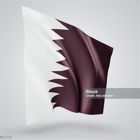 흰색 배경에 바람에 흔들리는 파도와 굴곡 벡터 플래그 3차원 형태에 대한 스톡 벡터 아트 및 기타 이미지 3차원 형태 개념 개념과 주제 Istock