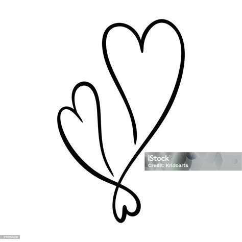 벡터 하트 일러스트 레이션 에 연속 한 선 그리기 그래픽 흑백 손으로 그린 하트 윤곽선 스케치 잉크 그림 결혼식 초대장 발렌타인 데이 문신을 위한 디자인 요소 건강