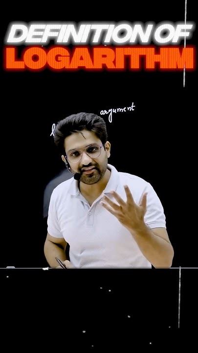 Logarithm Explained In 1 Minute Bhannatmaths Shorts Logarithm