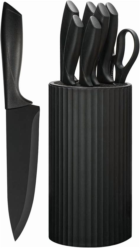 Knife Set Kitchen Knife Set For Chef Sharp Knife Set With Universal Knife Block Anti Rust