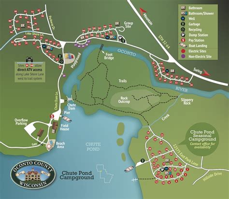 Oconto County Parks Reservations Campgrounds Chute Pond County Park