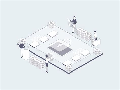 Premium Vector Business Analytic Isometric Illustration Lineal Grey Suitable For Mobile App