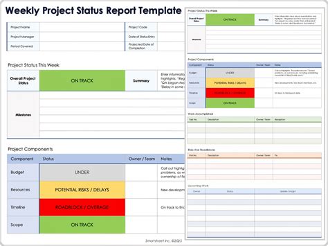 Project Status Color Codes In Excel