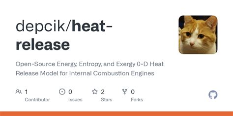 GitHub Depcik Heat Release Open Source Energy Entropy And Exergy D Heat Release Model For
