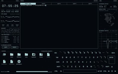 a science fiction terminal emulator created for linux