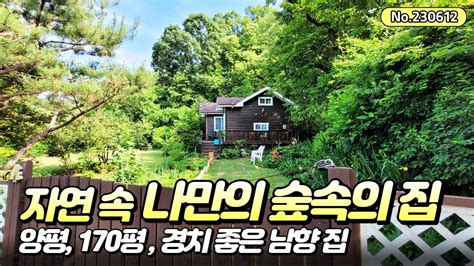 자연속 나만의 숲속의 집 양평 2억대 전원주택 급매 양평전원주택양평토지양평부동산양평급매물 Youtube