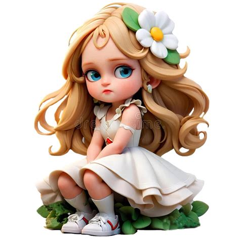 Cute Girls Ai Generated Illustrations Images Stock Illustration