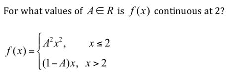 Solved For What Values Of AR Is F X Continuous At Chegg