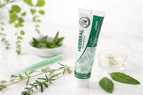 Herbal Toothpaste On White Background Stock Illustration Illustration