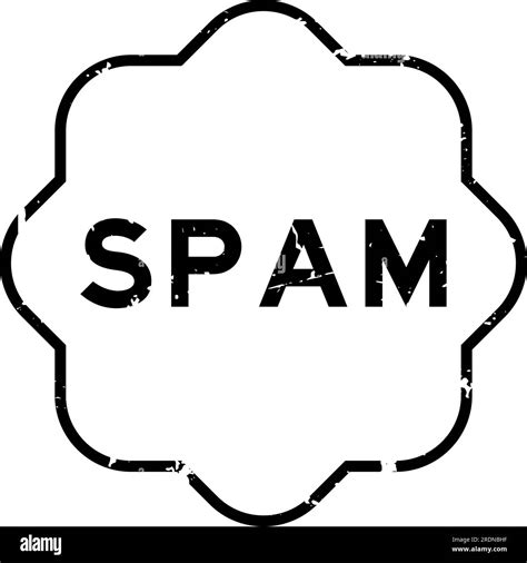 Grunge Black Spam Word Rubber Seal Stamp On White Background Stock