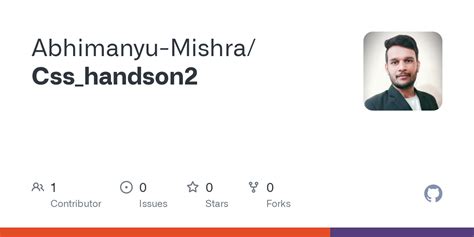 github abhimanyu mishra css handson2