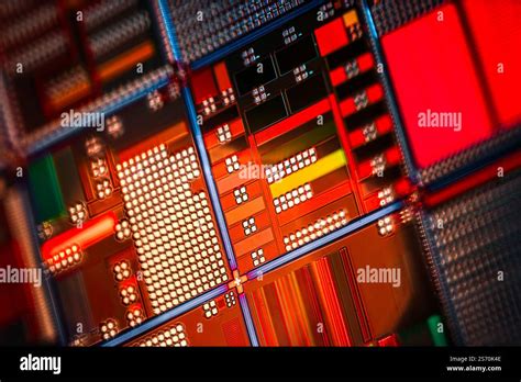 Silicon Semiconductor Wafer Close Up In Electronics A Wafer Also
