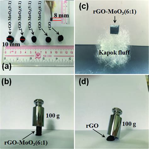 A The Digital Photos Of Rgo And Rgo Moo3 Aerogels B And C The Download Scientific Diagram