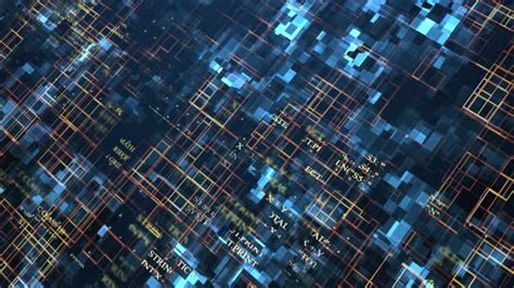 Data Center Visualization With Programming Code Backgrounds Motion