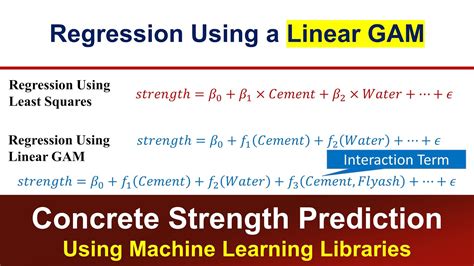 Regression Using A Linear Gam Concrete Strength Prediction Using Machine Learning Libraries