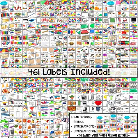 Classroom Labels Clip Art