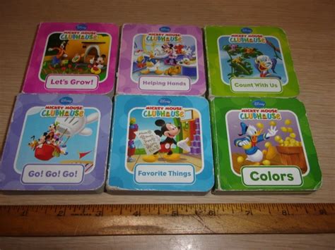 Lot Of 6 Mickey Mouse Clubhouse Mini Cardboard Books Eur 992 Picclick Fr