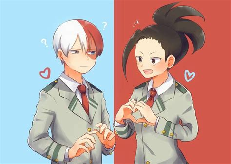 Pin By Mateus Teodoro On Shouto Todoroki And Momo Yaoyorozu Todomomo