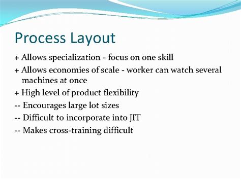 Facilty Layout Dr Ron Tibbenlembke Layout Types Project